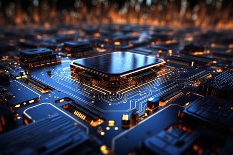 Premium Ai Image Central Computer Processors Cpu Concept Motherboard Digital Chip Technology