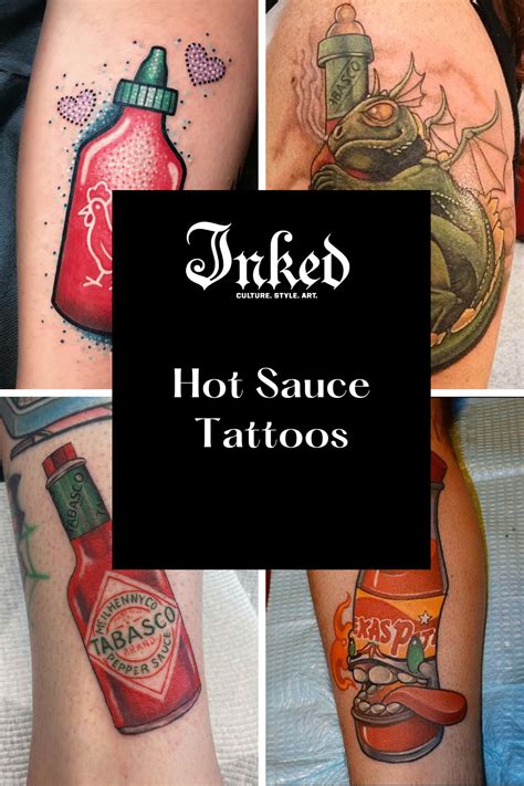 Hot Sauce Tattoos Hot Sauce Tattoos Bottle Tattoo
