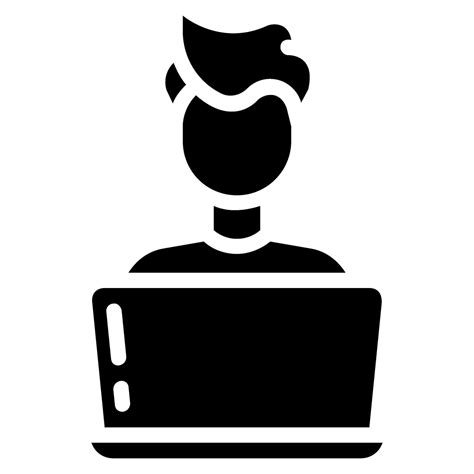 Programmer Avatar Vector Glyph Icon Vector Art At Vecteezy