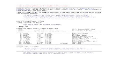Download Pdf Stata Learning Module