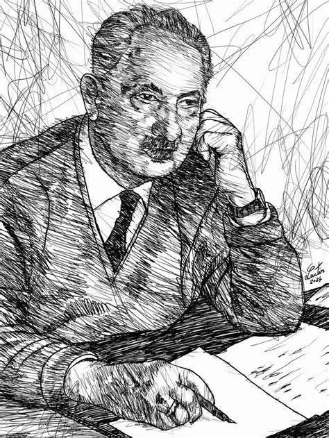 Martin Heidegger Ink Portrait Poster Various Sizes Available Art