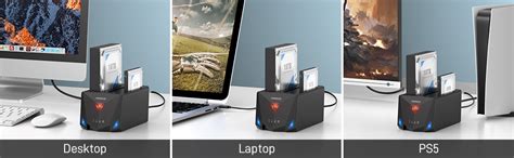FIDECO USB Gen To Hard Drive Docking Station Hard Drive Dock For Or Inch SATA I