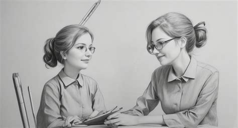 Premium Ai Image Hand Drawn Art Sketch With A Teacher Teaching The