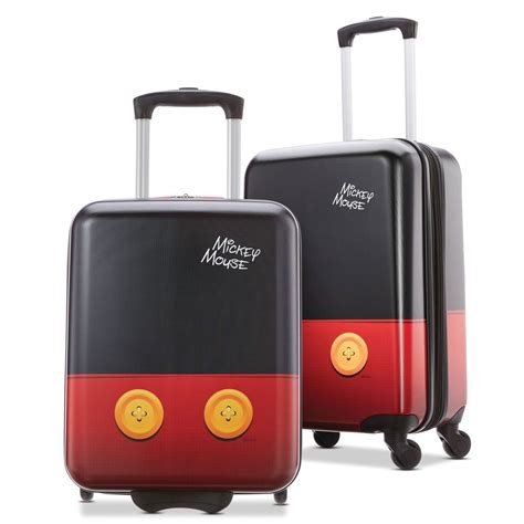 Mickey Mouse Roll Aboard Hardside Carry-On and Underseat Luggage Set ...