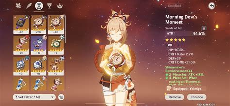 Rate My Yoi Build R Yoimiya Mains