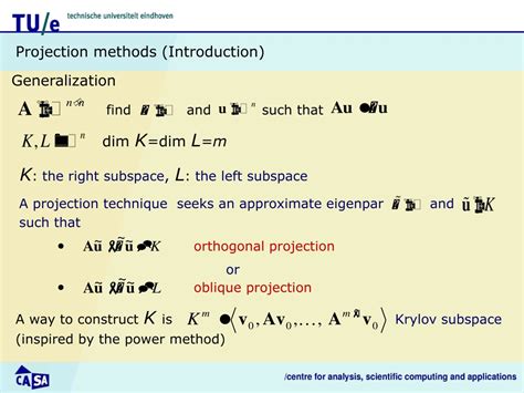 Ppt Iterative Projection Methods For Eigenvalue Problems Powerpoint