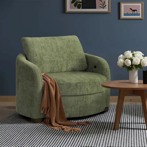 Chatsworth Olive Boucle Storage Accent Chair Rc Willey