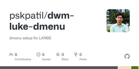 Github Pskpatildwm Luke Dmenu Dmenu Setup For Larbs