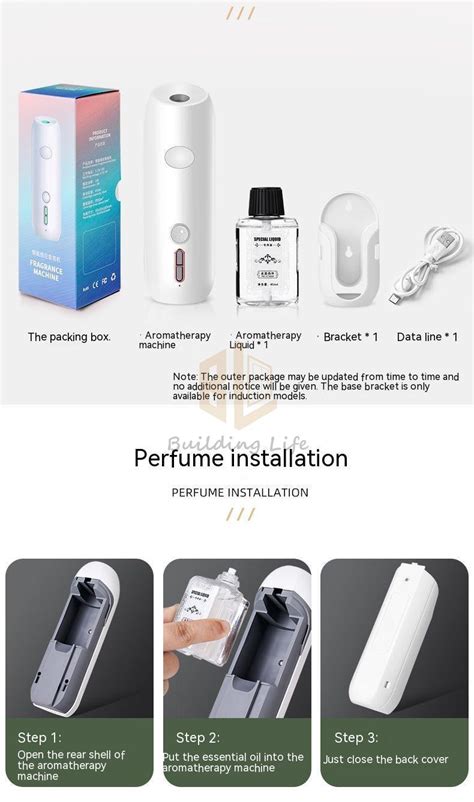 Human Sensor Air Diffuser Aroma Diffuser Wireless Automatic Ultrasonic