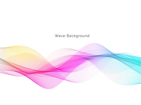 Colorful Stylish Wave Style Modern Background Design 1977651 Vector Art