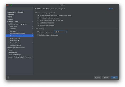 Testing Cannot Find The Option To Specify Alternative Coverage Runner Under Code Coverage In