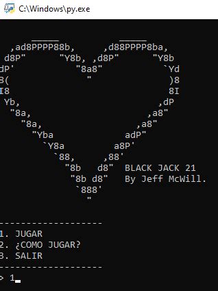 GitHub Jeffmcwill BlackPythonJack Juego De Blackjack Completo Diferente Al Anterior