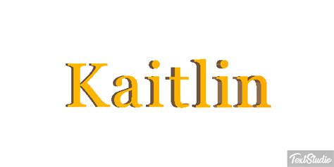 Kaitlin Name Animated  Logo Designs