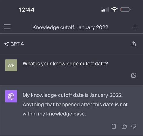 The Knowledge Cutoff Date Has Increased To Jan 2022 Rchatgpt