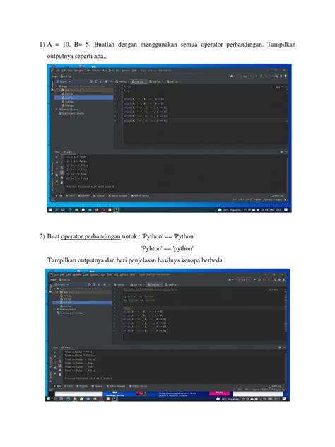 Operator Perbandingan Dan Penugasan Python Pdf