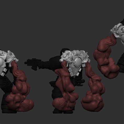 3d Printable Wolf Backpack With Flames By Ludwik