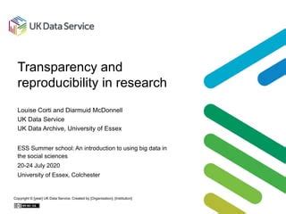 Transparency And Reproducibility In Research PPTX Desktop Publishing Computer Software And