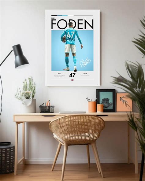 Phil Foden Poster Manchester City Print Brighton Posters