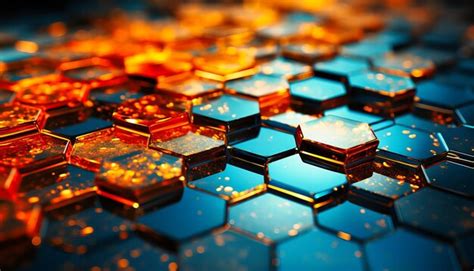 Premium Ai Image Modular Honeycomb Hexagons Showcasing The Structured