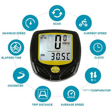 Speedometer Cycling Computer Wireless Bicycle Speedometer Odometer
