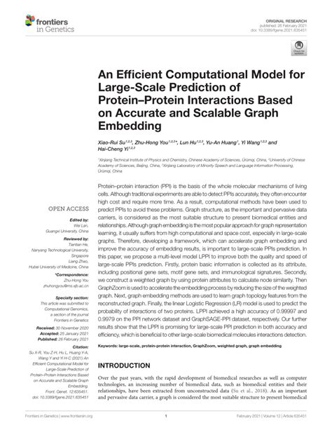 Pdf An Efficient Computational Model For Large Scale Prediction Of Proteinprotein