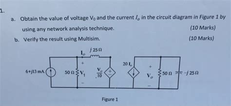 solved a obtain the value of voltage v 0 and the current