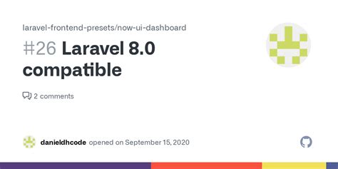 laravel 8 0 compatible · issue 26 · laravel frontend presets now ui