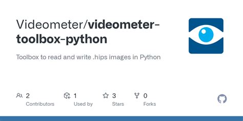 Github Videometervideometer Toolbox Python Toolbox To Read And Write Hips Images In Python