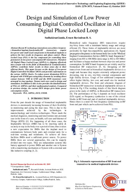 pdf design and simulation of low power consuming digital controlled