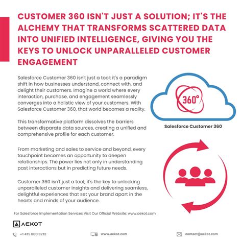 How Salesforce Customer 360 Transforms Your Business Aekot Posted On The Topic Linkedin