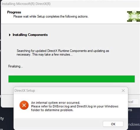 Directx Installation Issue Dxerrorlog Directxlog Rwindowshelp