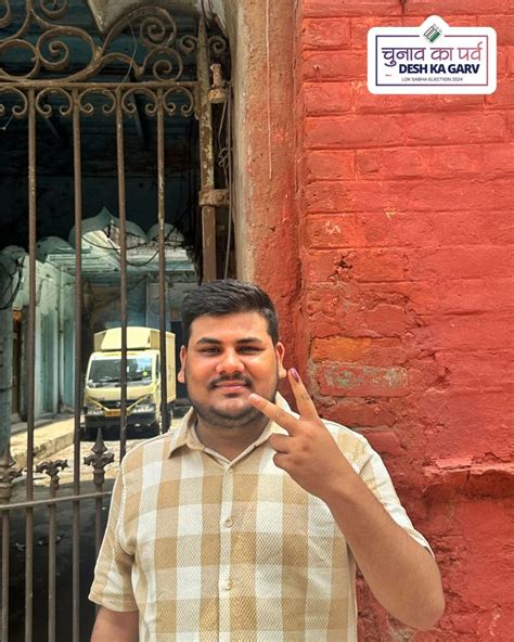 Shubham Upadhyay On Linkedin Feeling Grateful To Participate In The Grand Festival Of Democracy