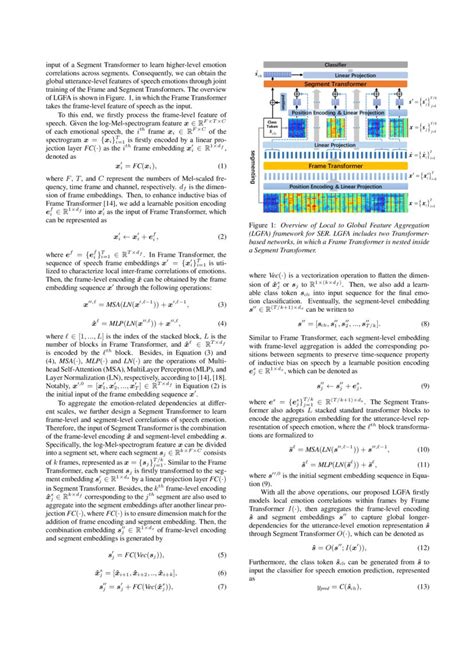 Learning Local To Global Feature Aggregation For Speech Emotion