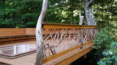 Beautiful Bench Railing And Deck Bench Plans