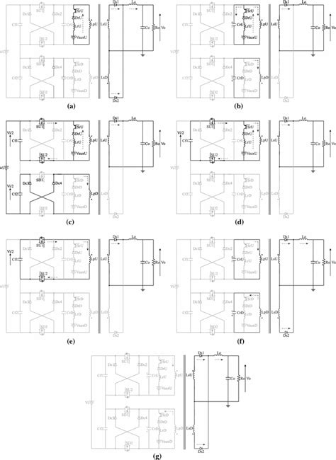 Equivalent Circuits For The Operating Stages A First Stage B Second