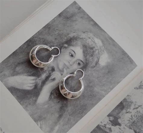 серьги калачи серебро