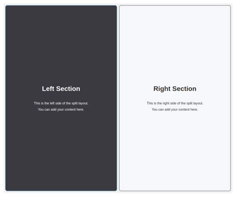 Create A Split Layout Template Using HTML And CSS GeeksforGeeks