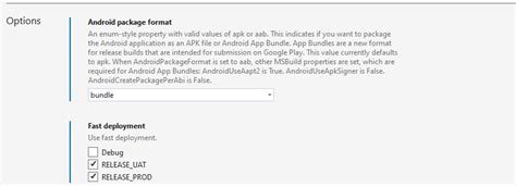 Cannot Disable Fast Deployment In Visual Studio Net Maui Android Project Stack Overflow