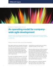 Unlocking The Full Potential Of Agile Development A Model For Course Hero