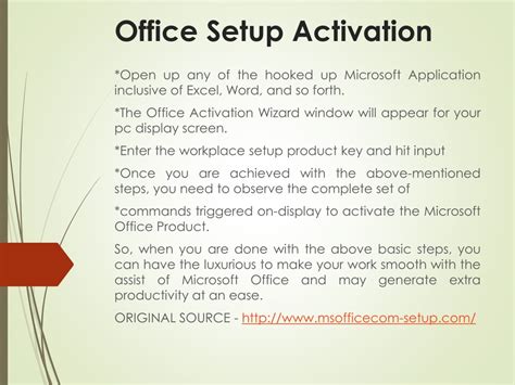 PPT MS Office Setup PowerPoint Presentation Free Download ID