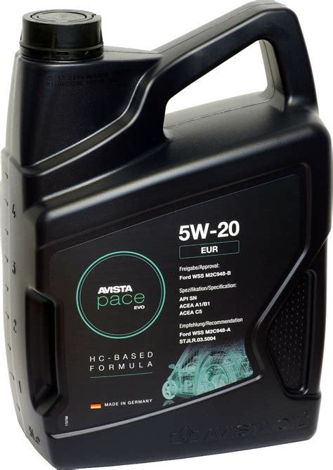 AVISTA pace EVO EUR 5W-20 5 Liter Motoröl Ford WSS-M2C948-B/-A 5L | eBay.de