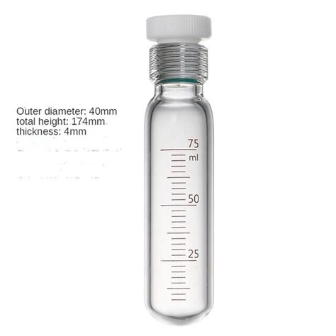Glass Pressure Tube Thick Walled Pressure Bottle H Grandado
