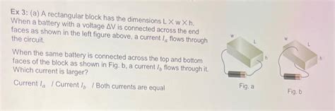 solved ex 3 a a rectangular block has the dimensions
