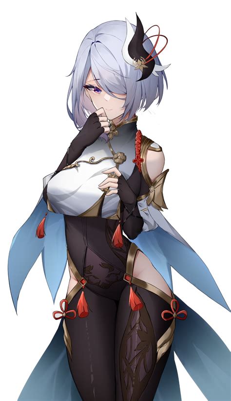 Shenhe Genshin Impact Drawn By Aemilo Danbooru