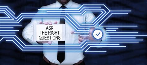 Text Caption Presenting Ask The Right Questions Business Showcase Look For A Professional