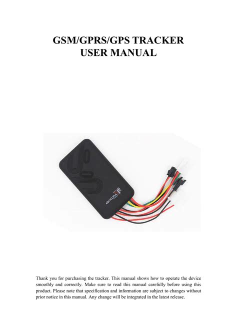 Gsmgprsgps Tracker User Manual Manualzz