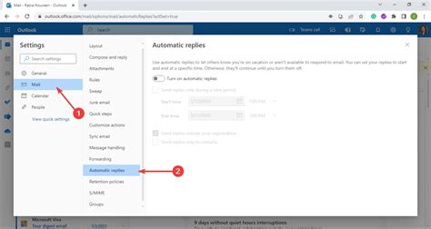 How To Set An Out Of Office Message In Microsoft Outlook Petri