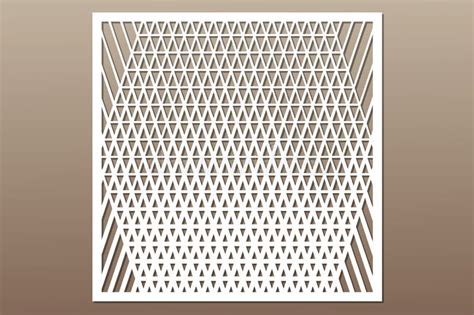 Decorative Card For Cutting Triangle Line Decor Pattern Stock Illustration Illustration Of