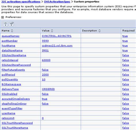 Ims Tm Resource Adapter Configuring A J2c Activation Specification In Websphere Application Server