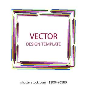 Abstract Colorful Frame Illustration Vector Design Stock Vector Royalty Free